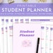 Cute Student Planner, Study Planner for College, School Planner ...