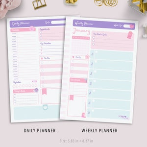 A5, Planner Essentials K-pop Edition | Planner Bundle | Daily Planner ...