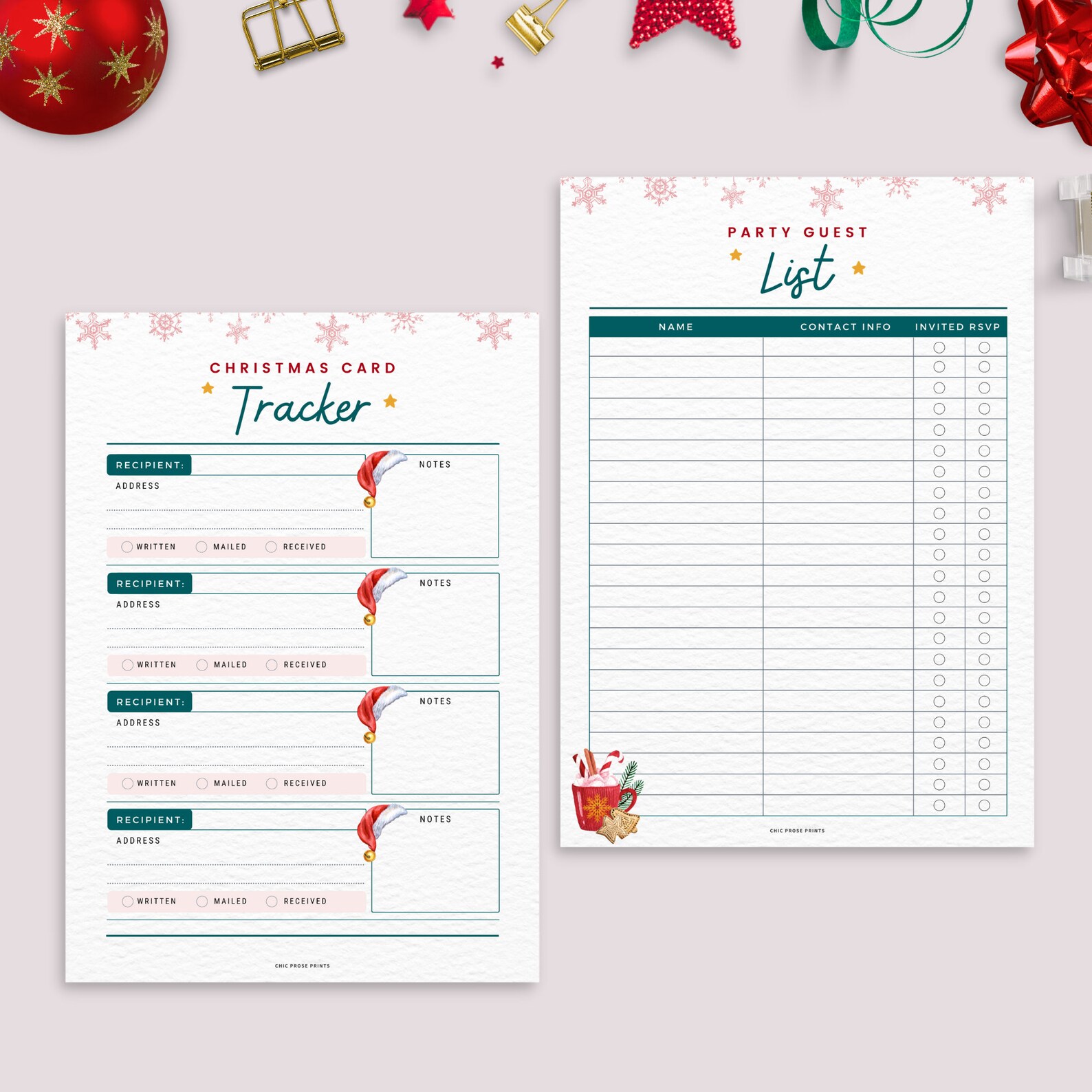 Printable Christmas Planner, Holiday Planner, Gift Planner, Christmas ...