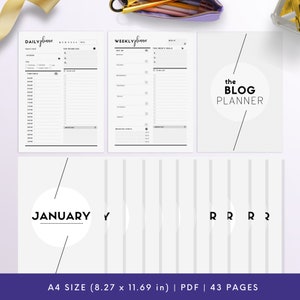 A4, Ultimate Blog Planner, Blogging Kit, Blogger Kit, Printable ...