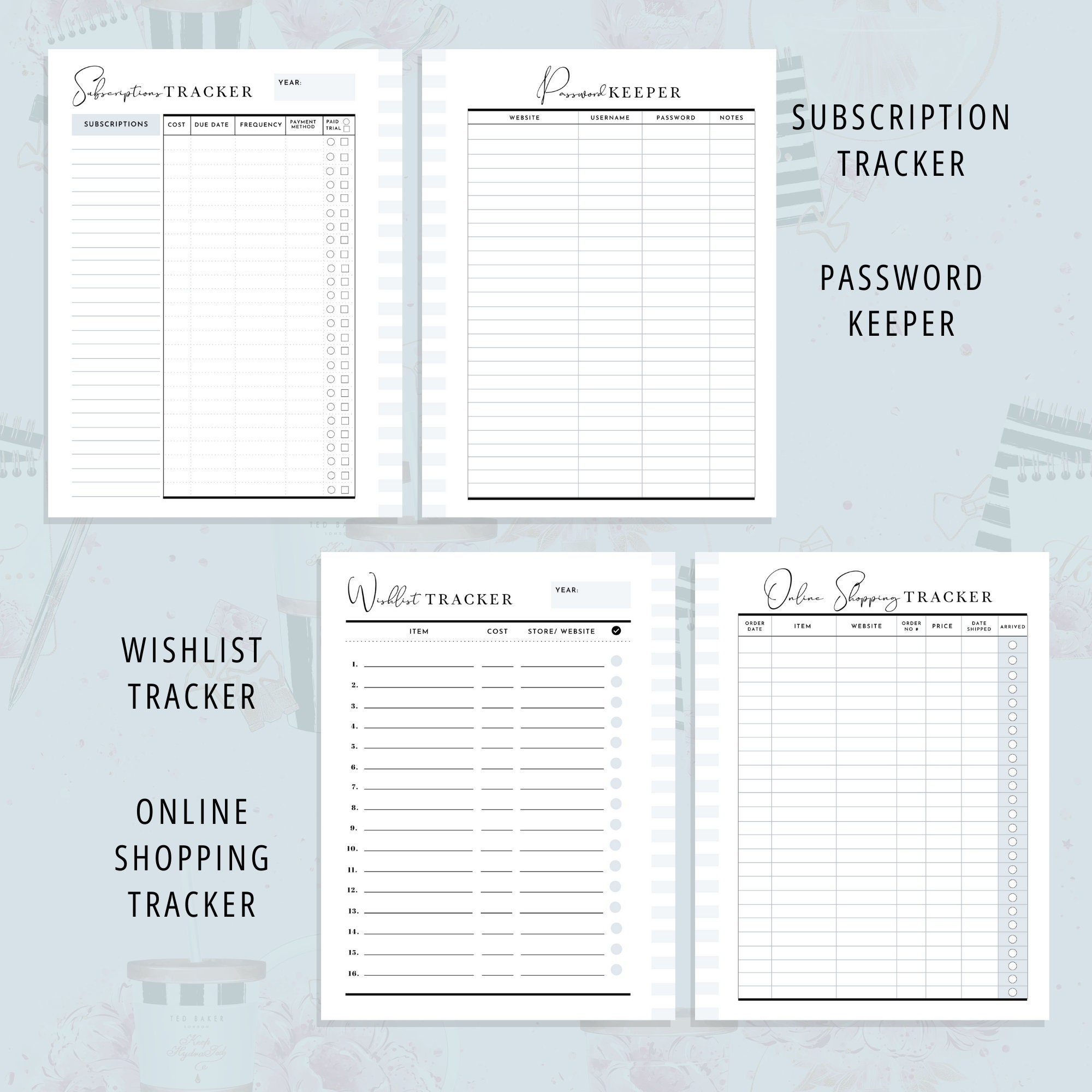 Classic HP, Printable Finance Planner | 22 Pages, Girl Boss Version ...