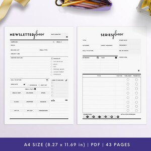 A4, Ultimate Blog Planner, Blogging Kit, Blogger Kit, Printable ...