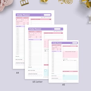 Cute Student Planner, Study Planner for College, School Planner ...