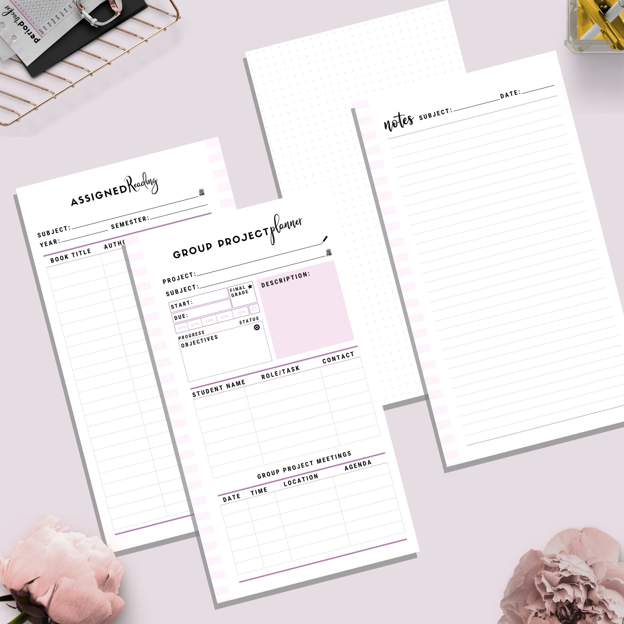 Personal, Student Planner Printable , Study Planner, School Planner ...