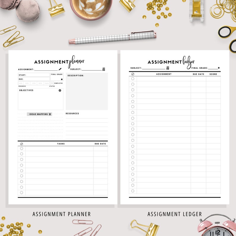 A4 Student Planner Printable Study Planner School Planner | Etsy