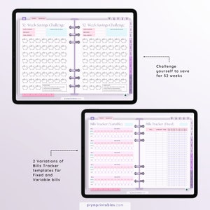 Digital Budget Planner Undated, Undated Finance Planner, Digital ...