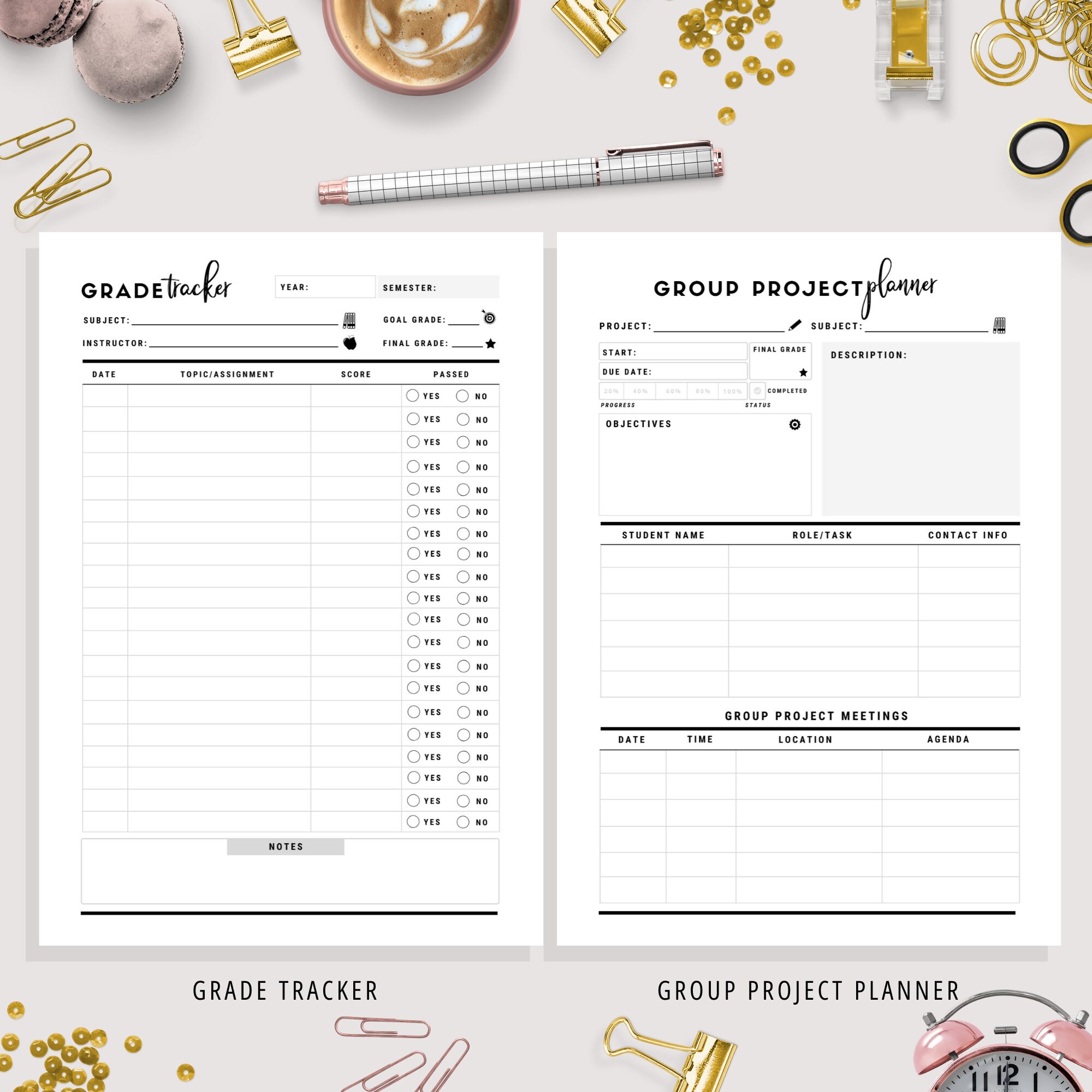 A4 Student Planner Printable Study Planner School Planner | Etsy