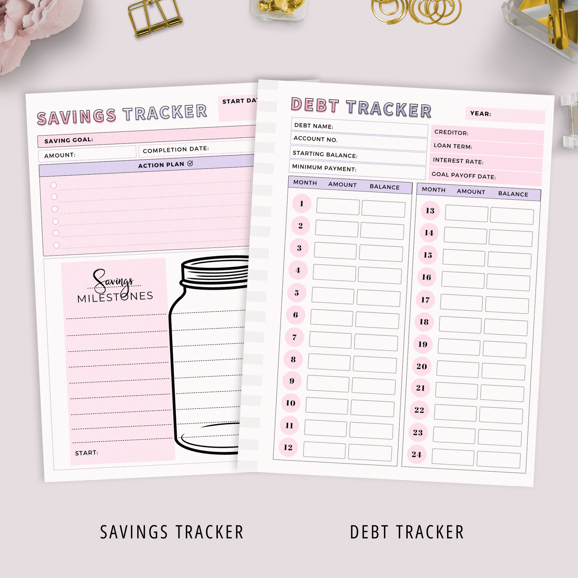 Budget Planner Printable Finance Tracker Finance Planner - Etsy