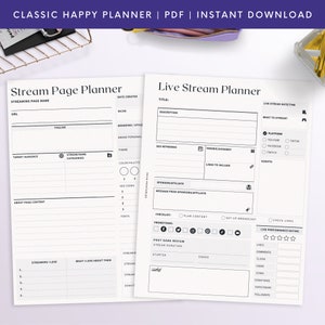 Classic HP Live Stream Planner, Live Streaming Planner, Streamer ...