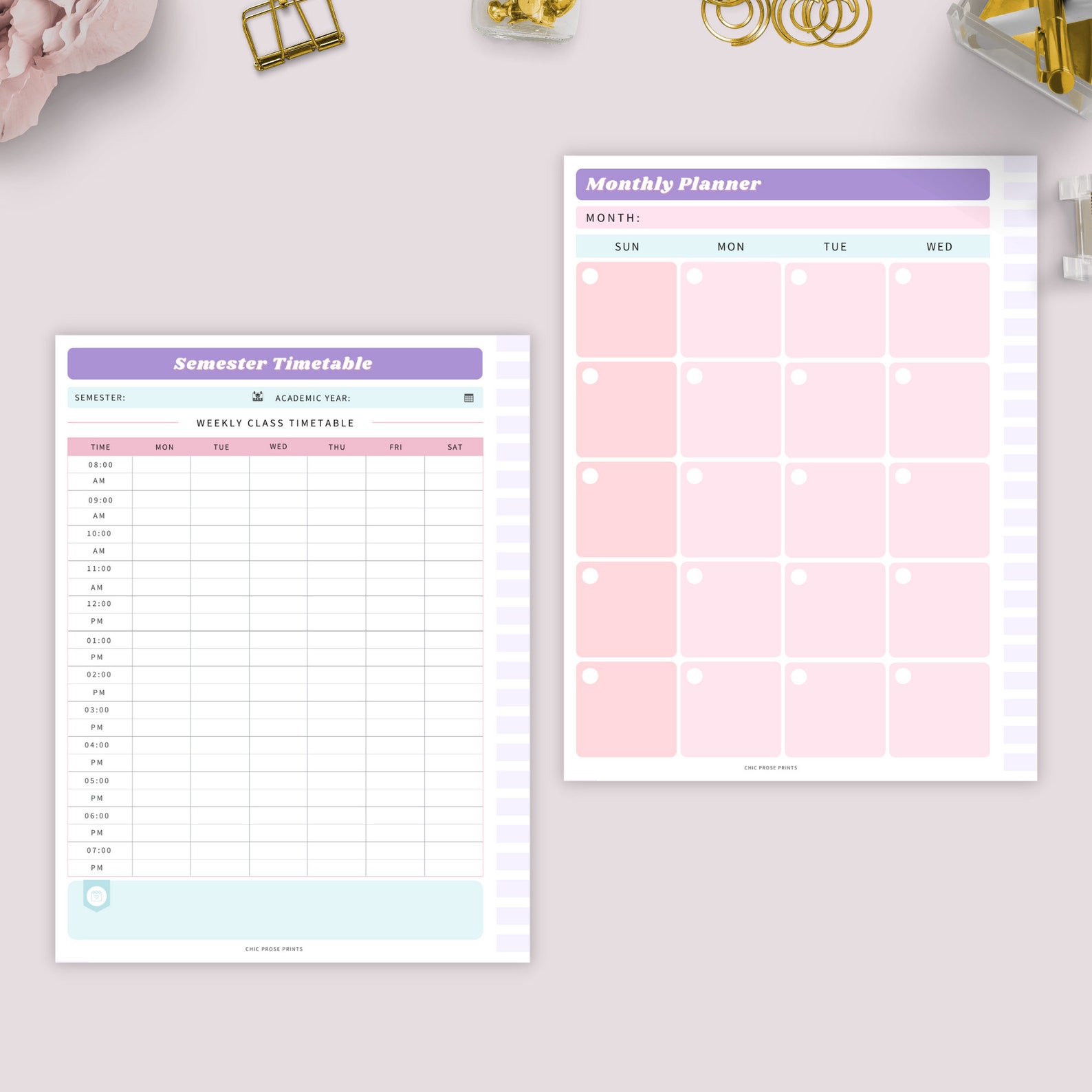 Classic HP Cute Student Planner, Study Planner for College, School ...