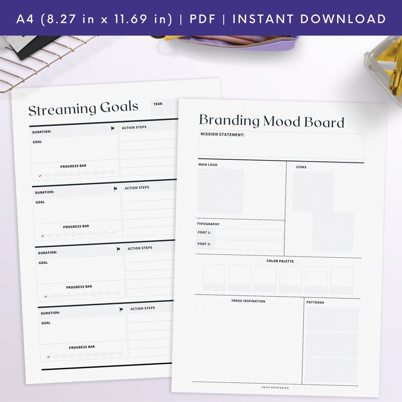 2024 Live Stream Planner, Live Streaming Planner, Streamer Planner ...