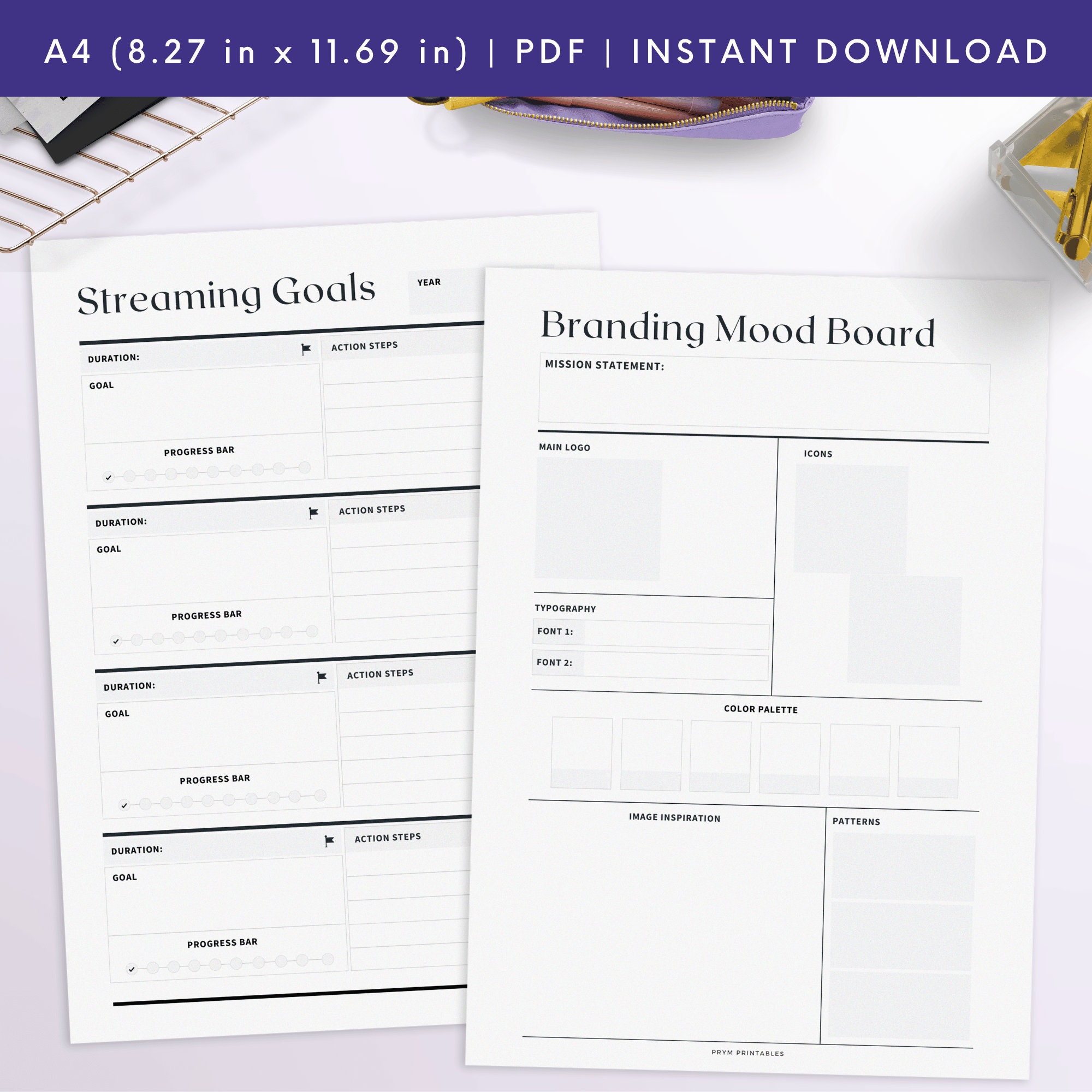 2024 Live Stream Planner, Live Streaming Planner, Streamer Planner ...