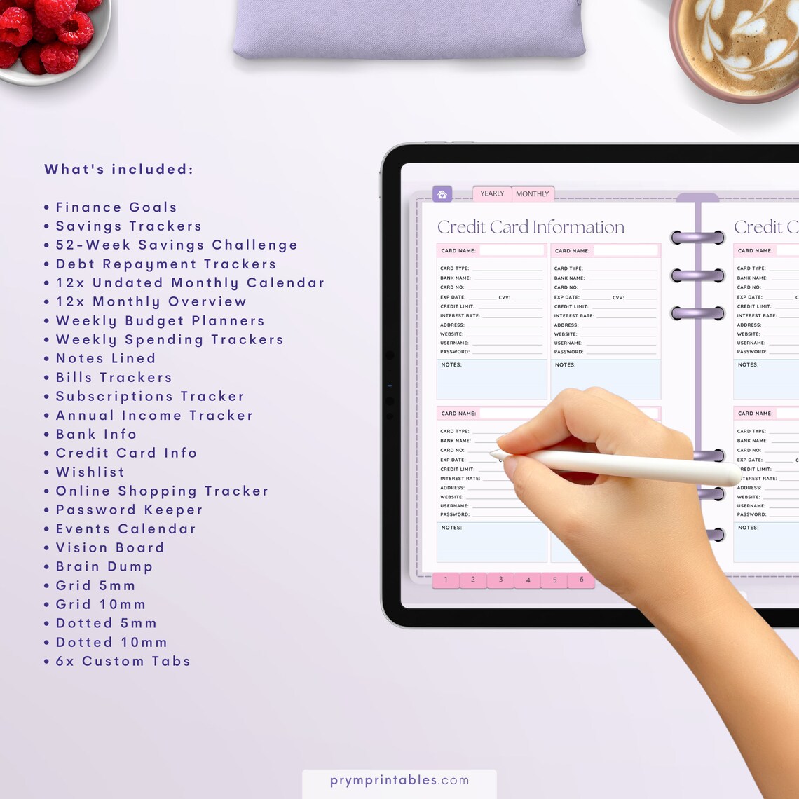 Digital Budget Planner Undated, Undated Finance Planner, Digital ...