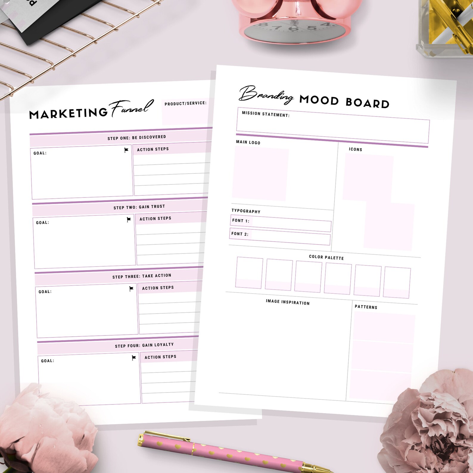 A4 Marketing Campaign Planner 33 Pages Marketing Campaign | Etsy