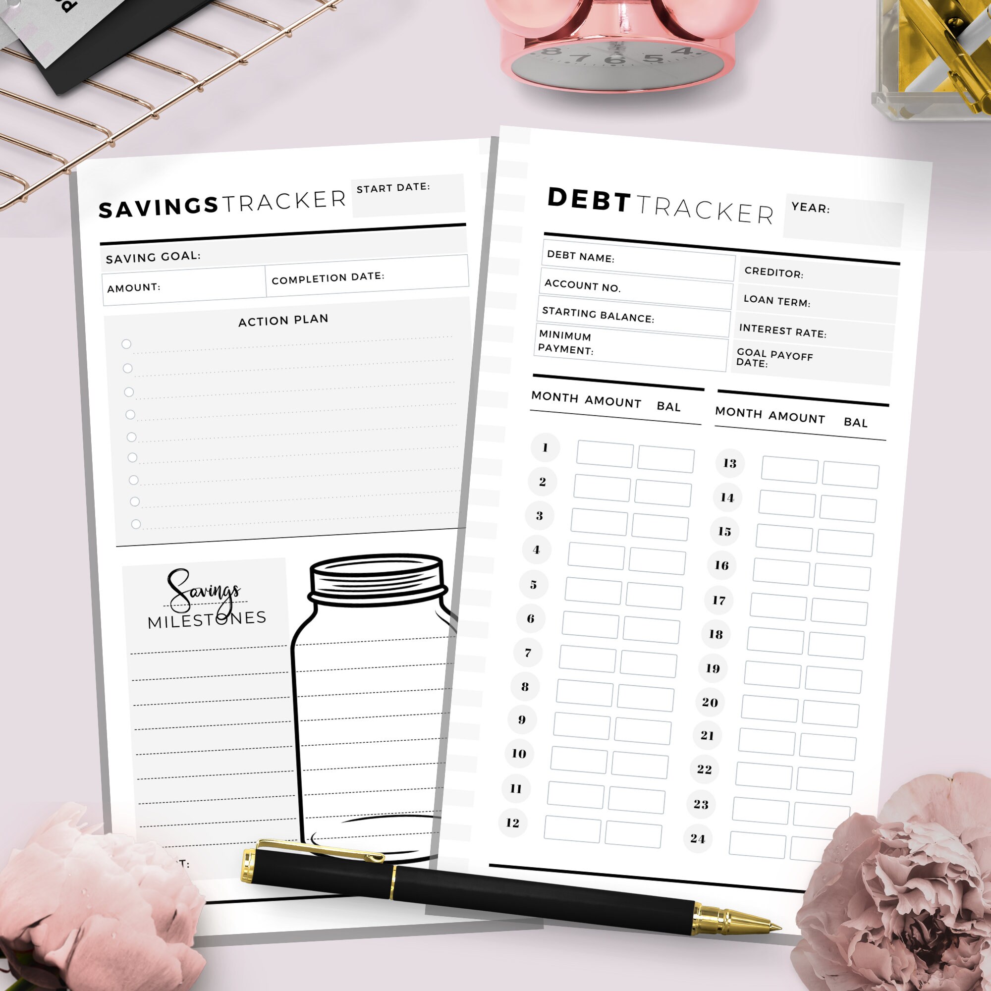Budget Planner Printable Finance Tracker Finance Planner - Etsy
