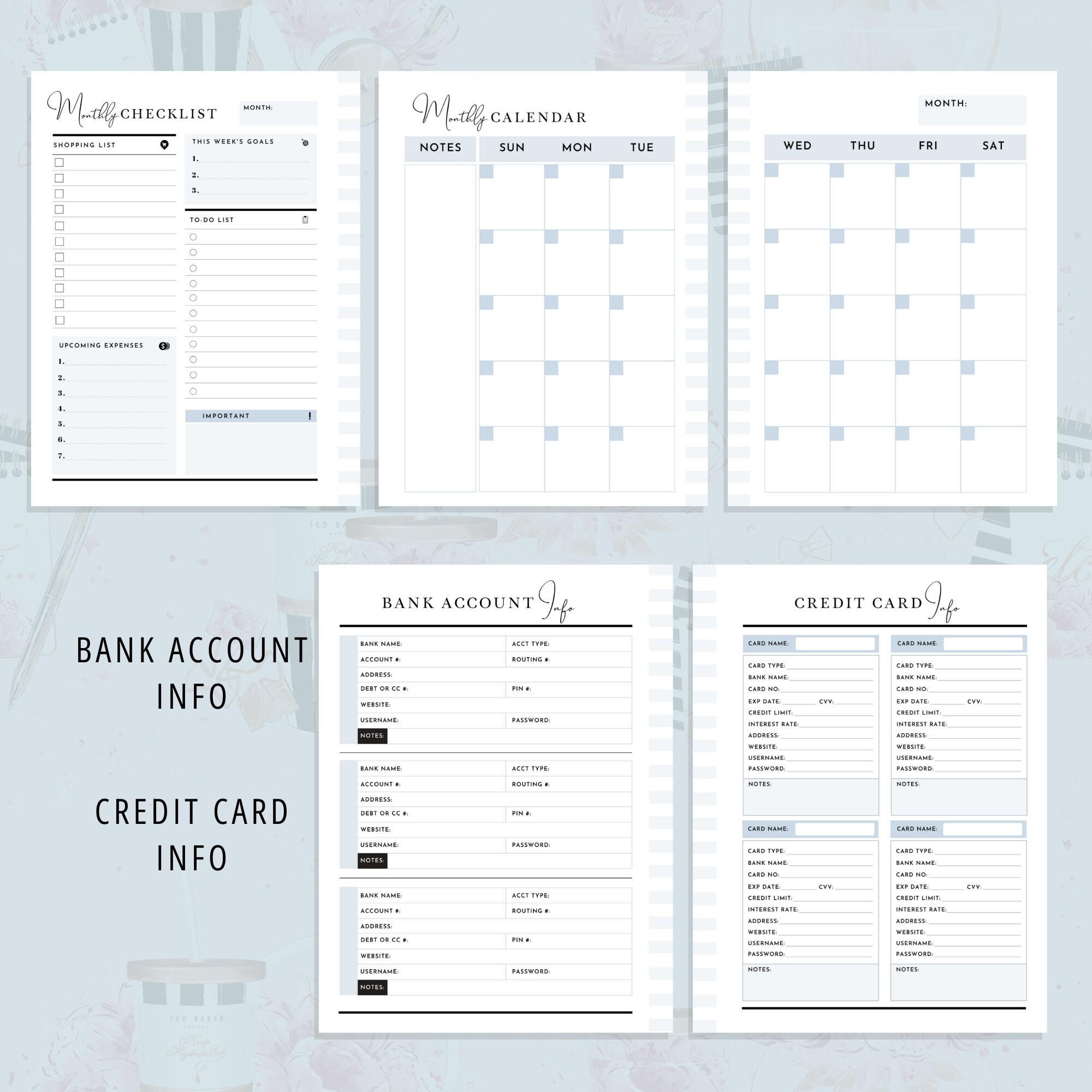 Classic HP, Printable Finance Planner | 22 Pages, Girl Boss Version ...