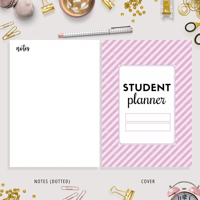 A4 Student Planner Printable Lavender Study Planner | Etsy