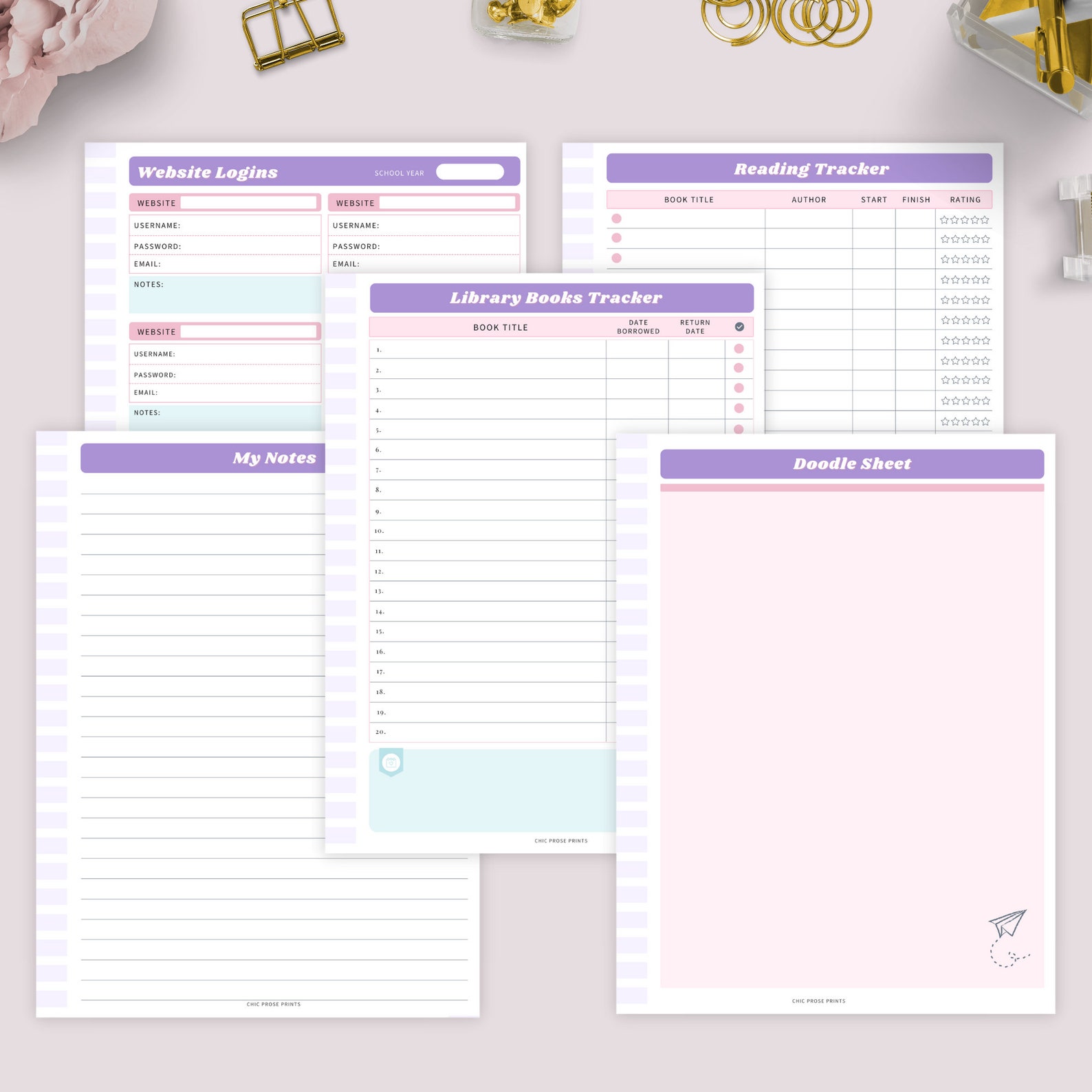 Classic HP Cute Student Planner Study Planner for College - Etsy