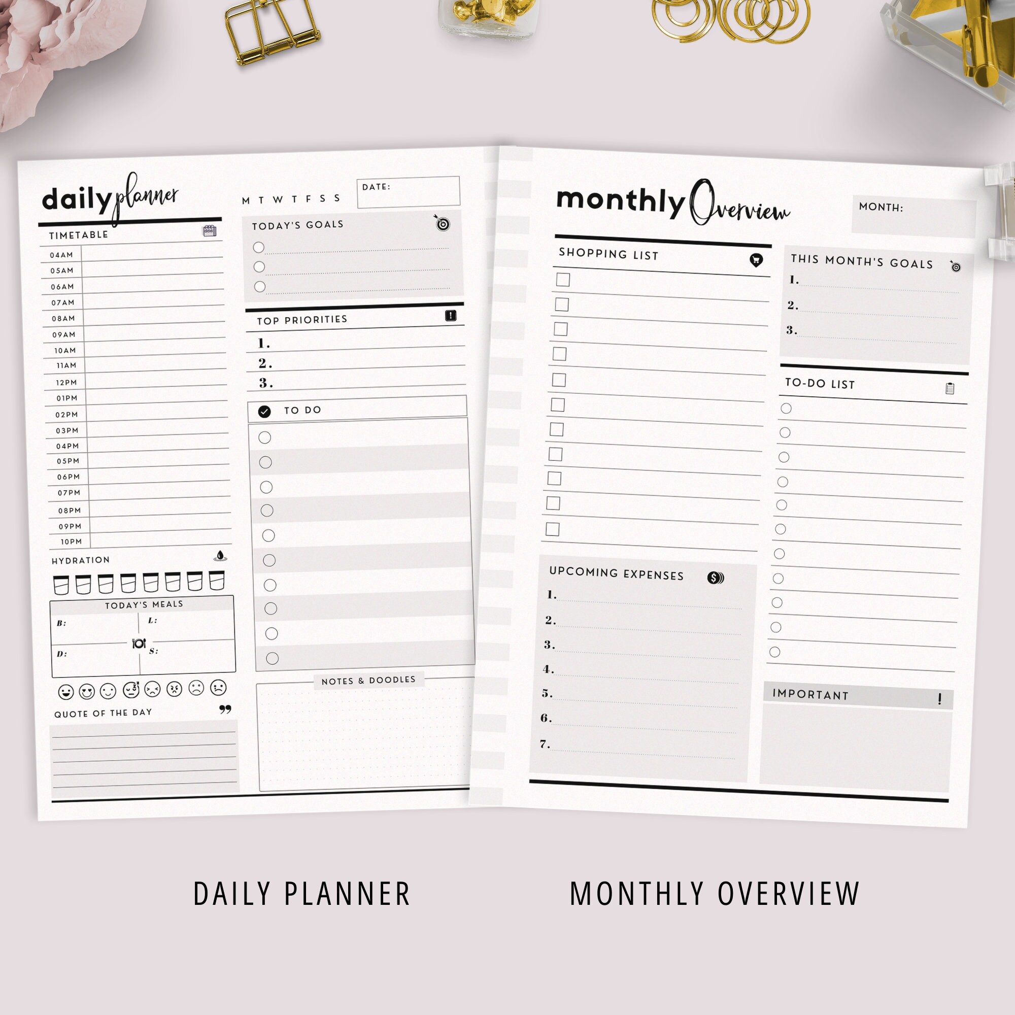 Classic HP, Planner Essentials, Daily Planner, Weekly Planner, Planner ...