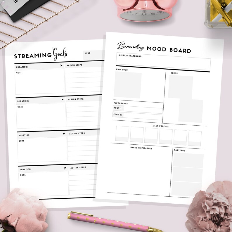Live Stream Planner, Live Streaming Planner, Streamer Planner, Stream ...