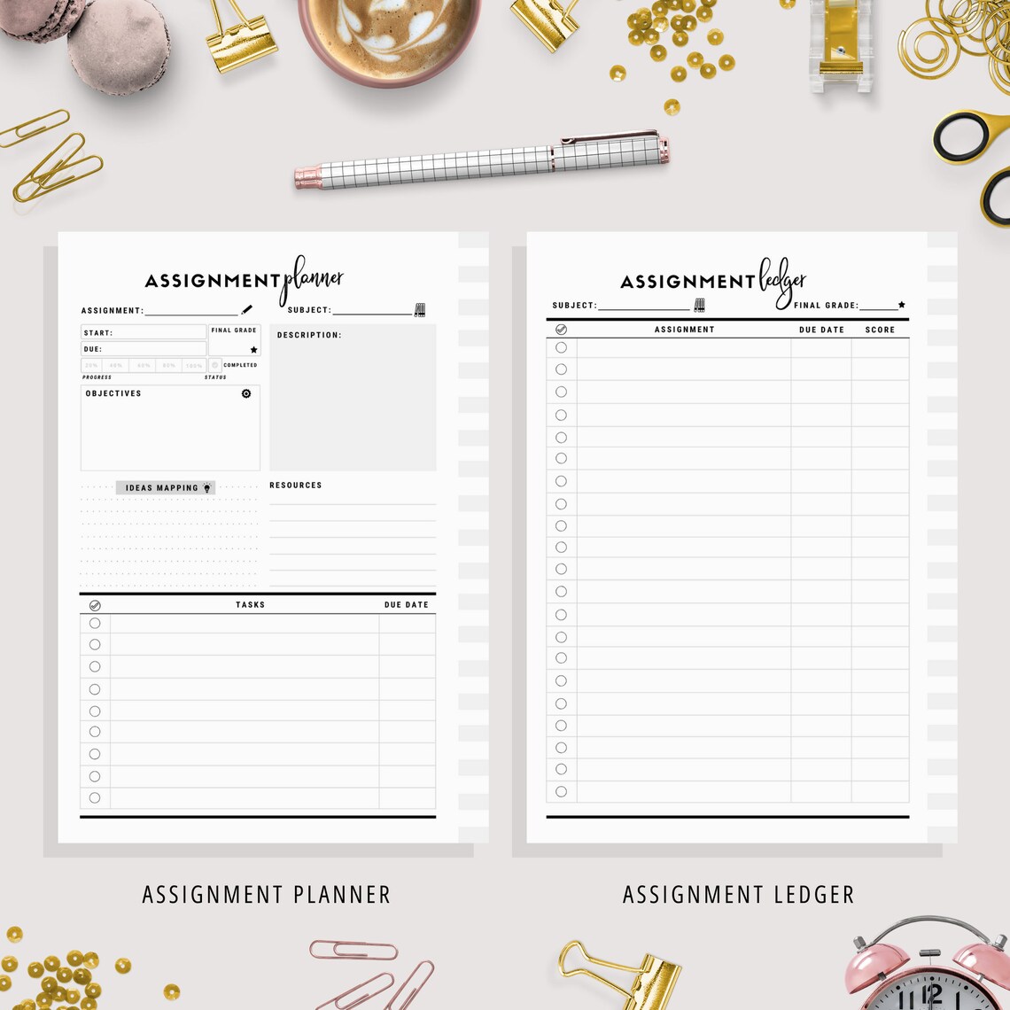 A5 Student Planner Printable Study Planner School Planner | Etsy