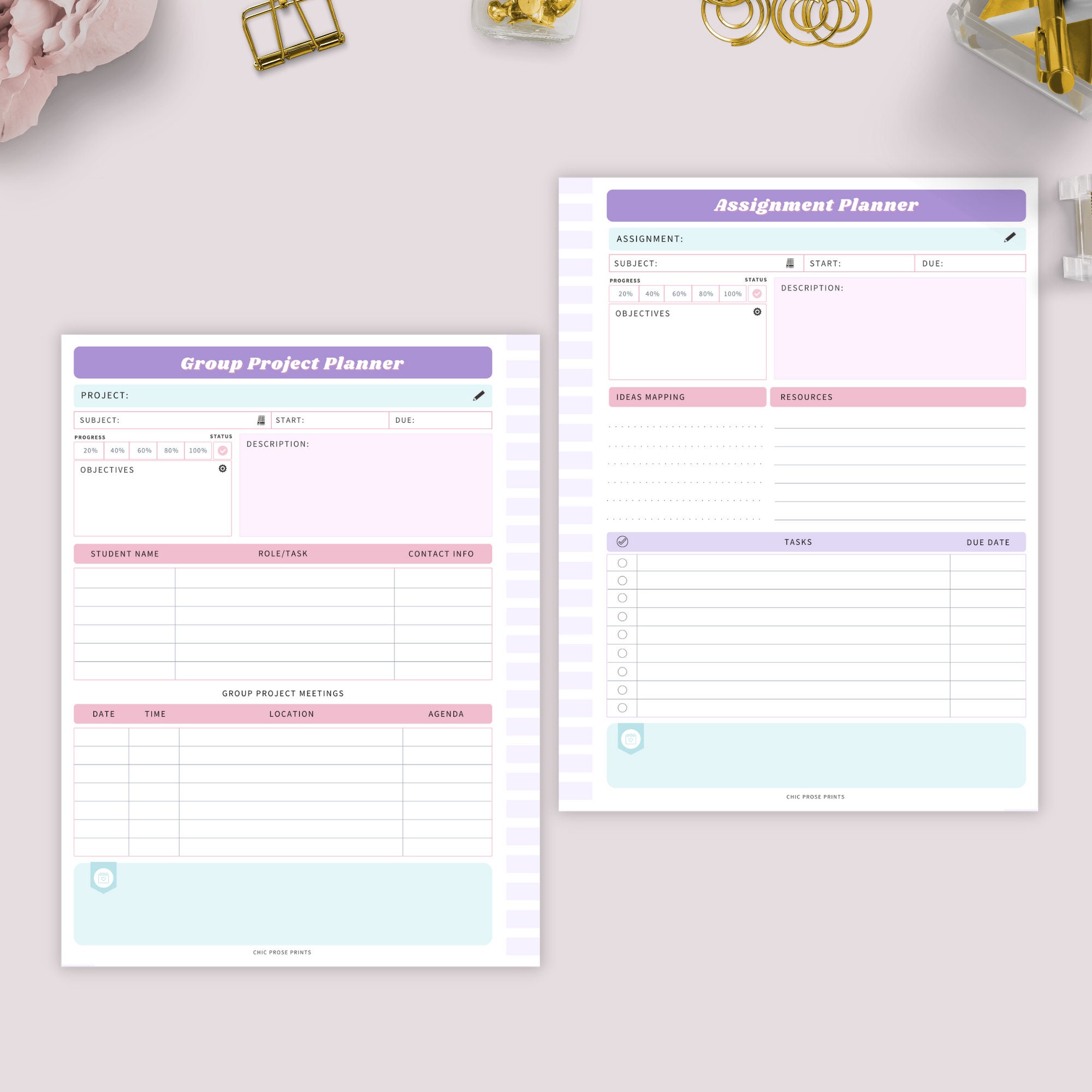 Classic HP Cute Student Planner, Study Planner for College, School ...