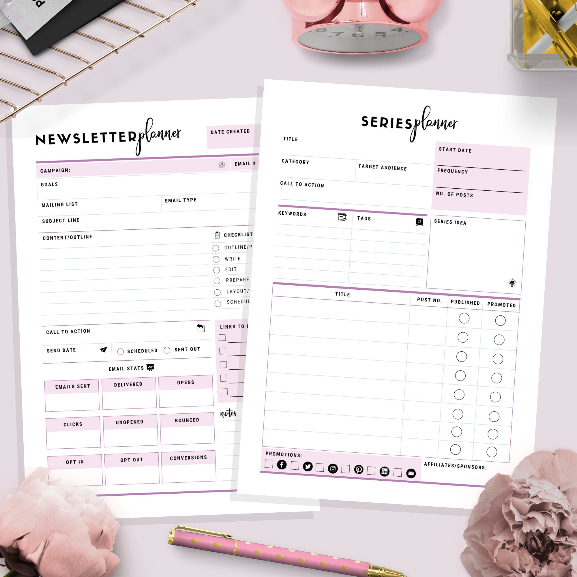 Ultimate Blog Planner, A4, A5, US Letter, Blogging Kit, Blogger Kit ...