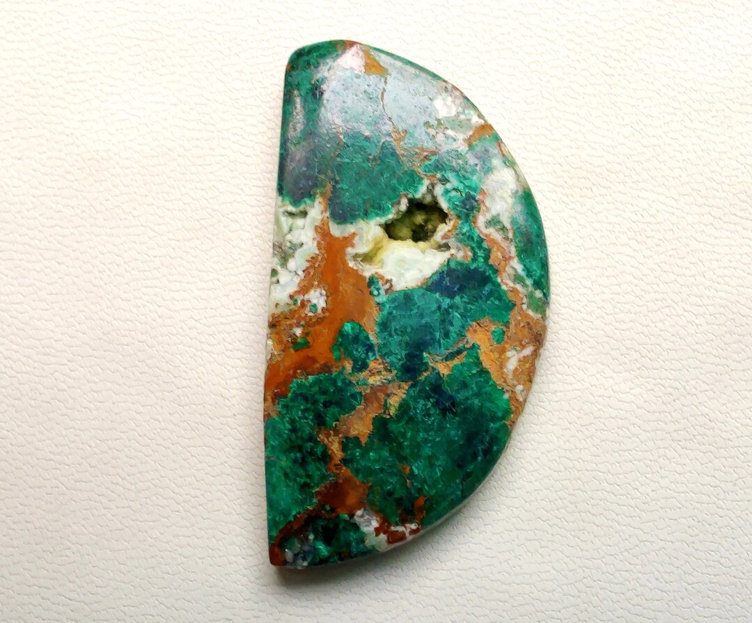 Natural Green Chrysocolla Gemstone, Hand Polish, Chrysocolla Loose ...