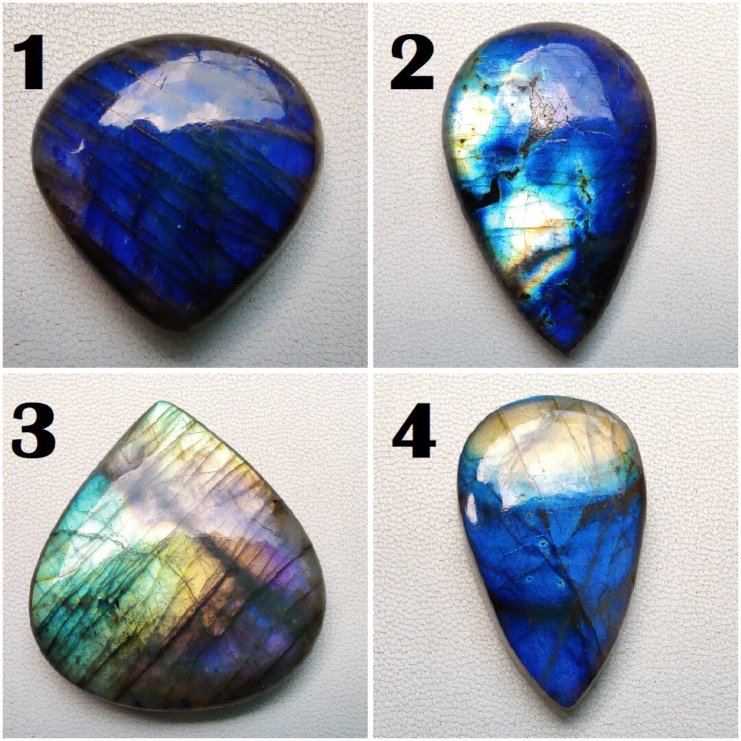 Big Gorgeous Unique Multi Rare Fire Labradorite Cabochon, Handmade ...