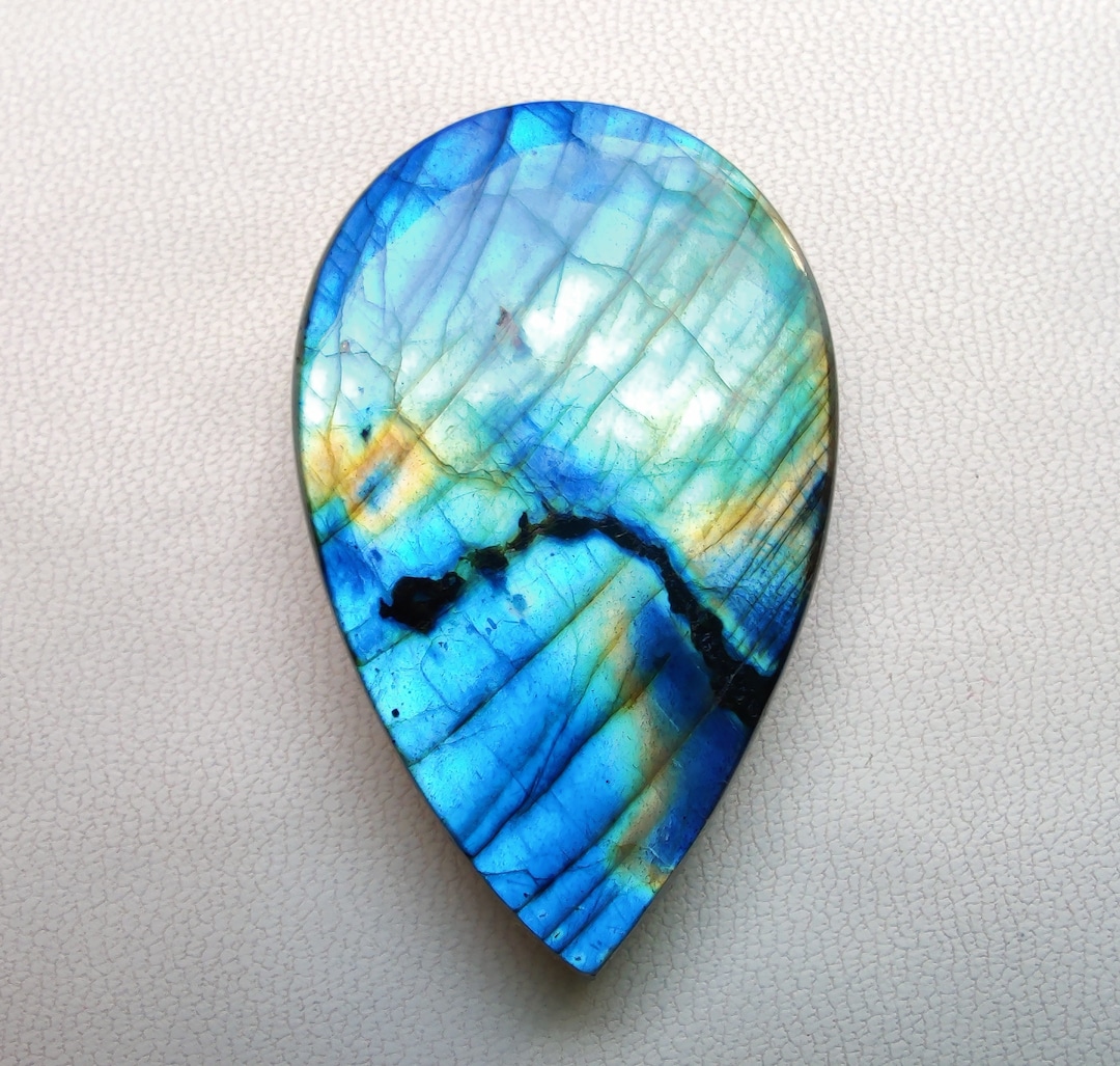 Big Beautiful Rare Multi Fire Labradorite Cabochon, Labradorite Pendant ...
