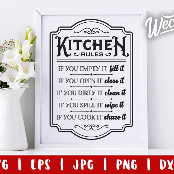 Kitchen Rules - Etsy