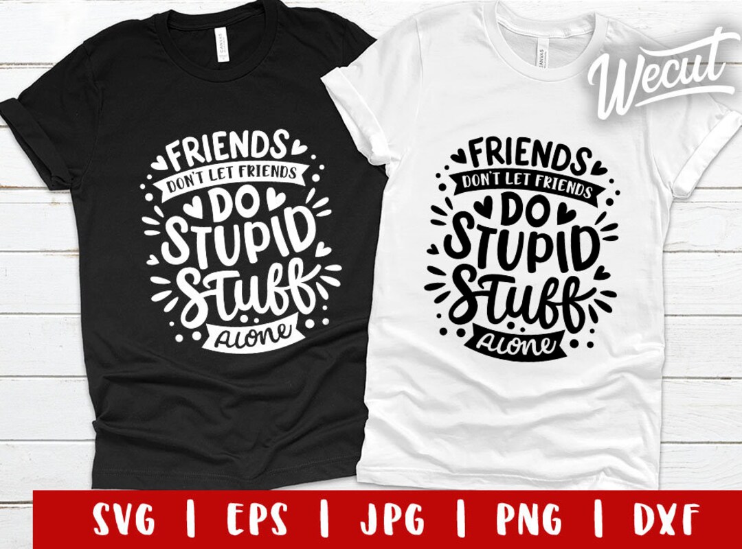 Matching Best Friend Shirt SVG Files for Cricut / BFF Bestie - Etsy