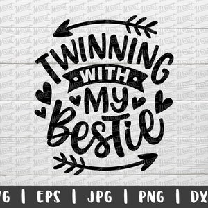 Matching Best Friend Shirt SVG Files for Cricut / BFF Bestie - Etsy
