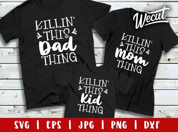 Family Matching Shirt SVG Files for Cricut / Daddy and | Etsy