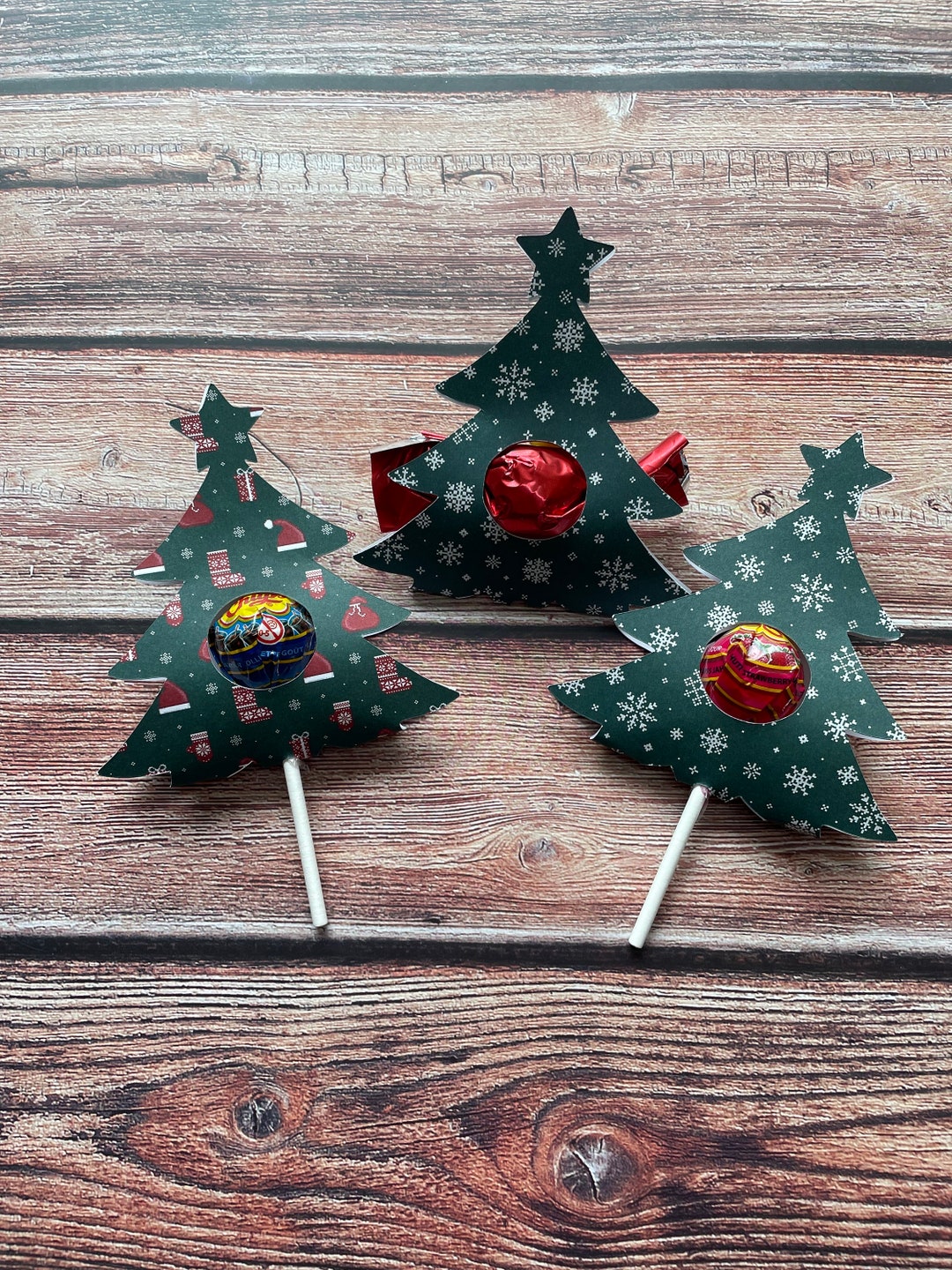 Lollipop Holder/praline Cover Christmas Set - Etsy