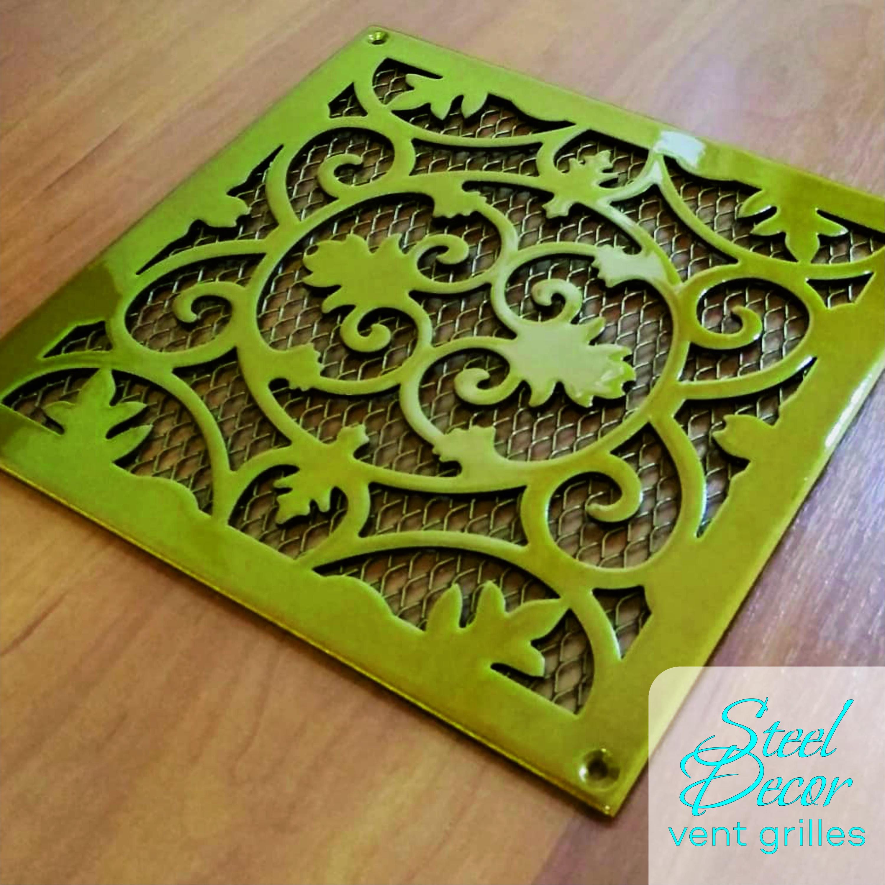 Handmade Flat Metal Air Grilles Custom Design Custom Metal Air Flow ...