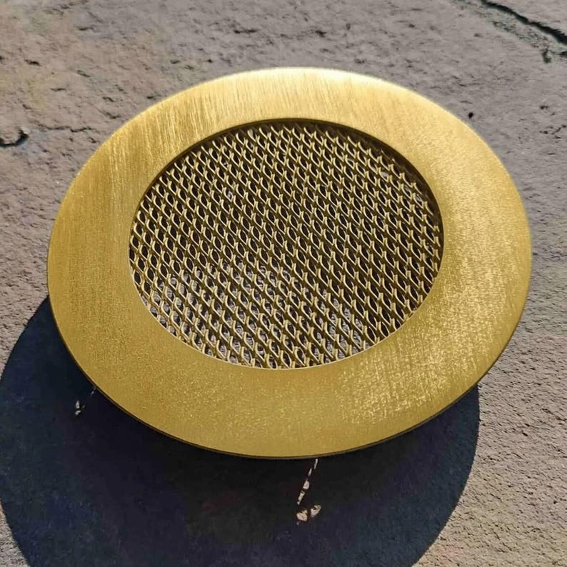 Round Vent Grilles - Modern Flat Stainless Steel Ventilation Covers ...
