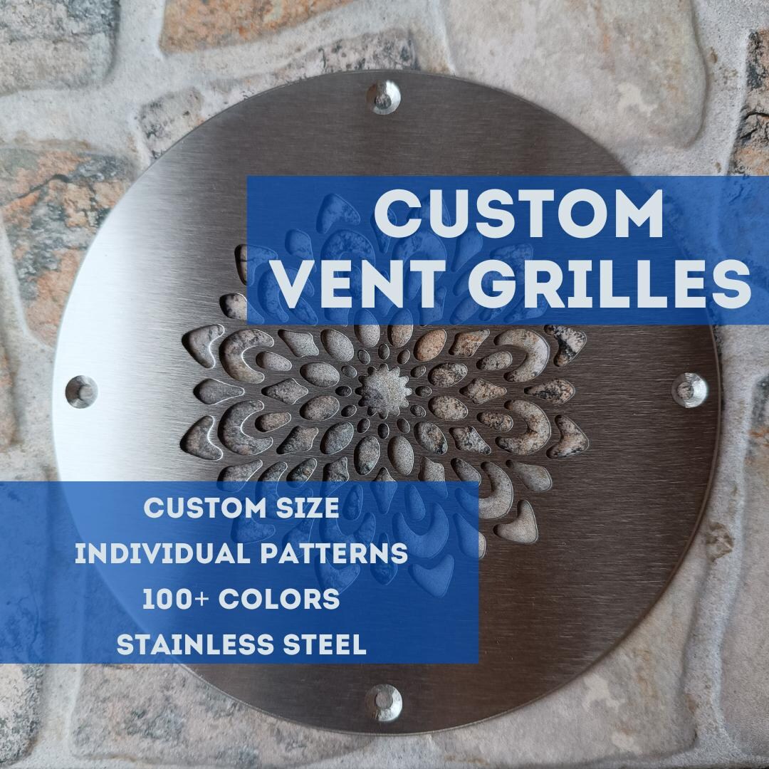 Custom Vent Cover, Decorative Vent, Hvac Vent Cover, Return Air Vent ...