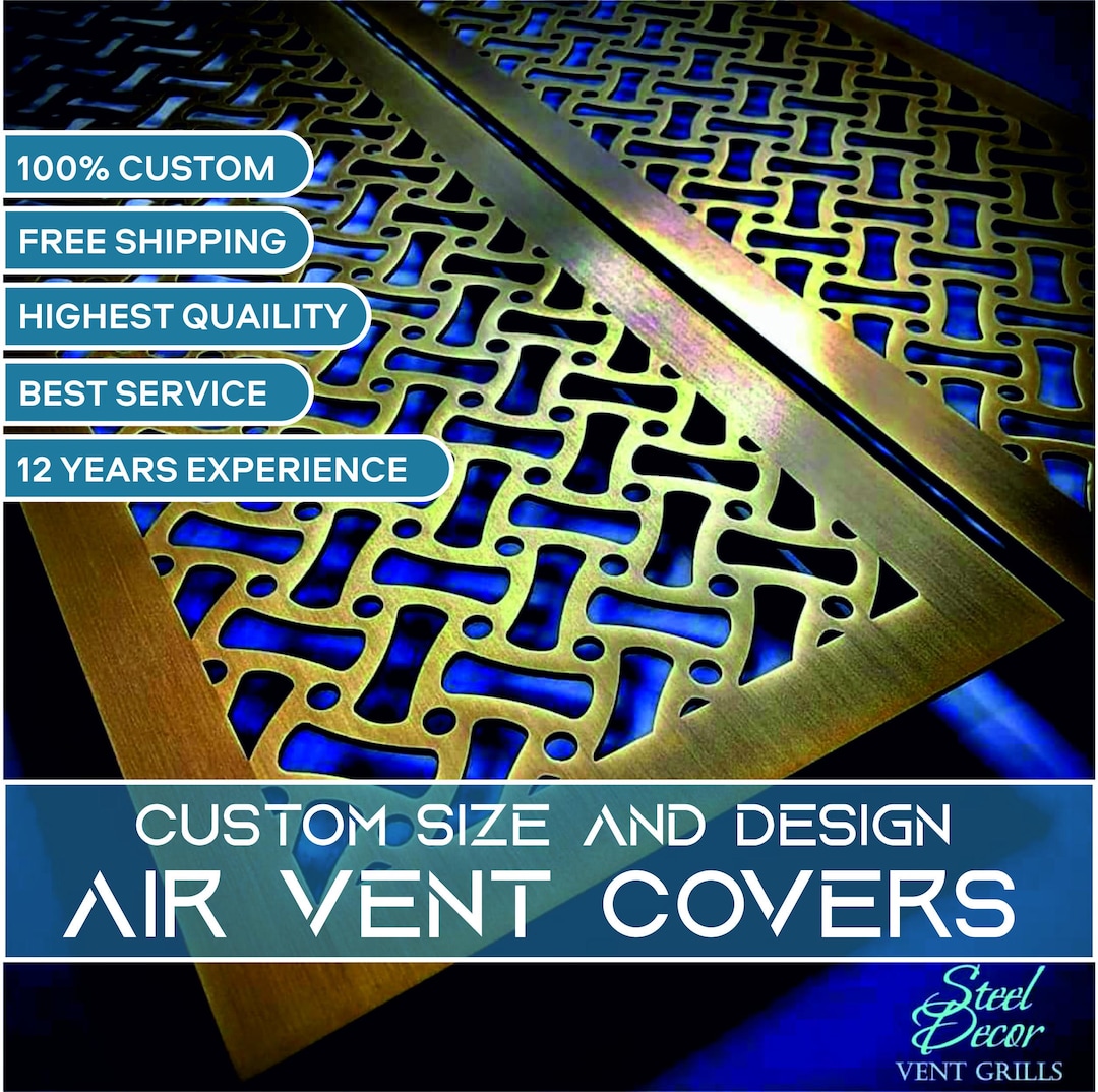 Custom Vent Cover, Decorative Vent, Hvac Vent Cover, Return Air Vent ...