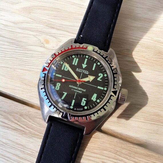 Soviet original Mechanical USSR mens Diving watch VOS… - Gem