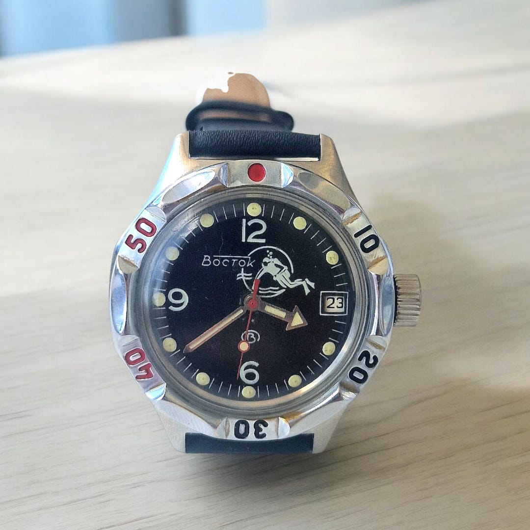 Soviet Original Mechanical USSR Mens Diving Watch VOSTOK AMPHIBIAN - Etsy