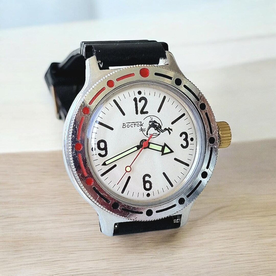 Soviet Original Mechanical USSR Mens Diving Watch VOSTOK AMPHIBIAN - Etsy