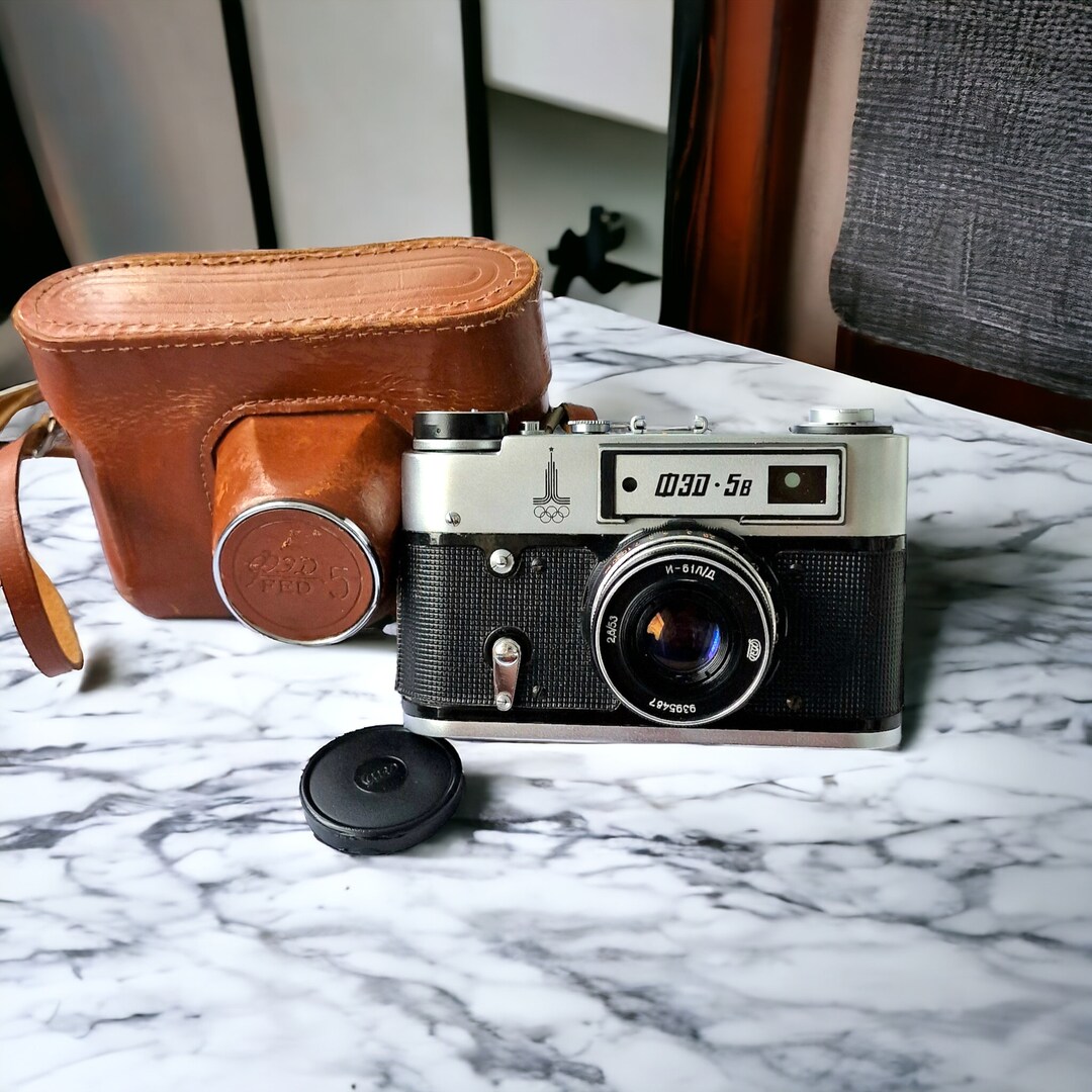 Rare Soviet USSR Rangefinder Camera FED-5B Olympic Lens Industar-61l/d ...
