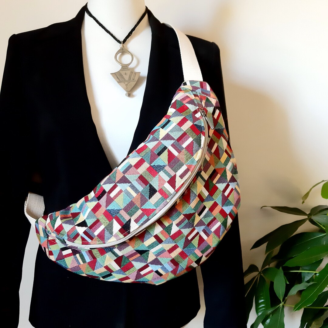 Banana Bag Canvas Geometric Patterns - Etsy