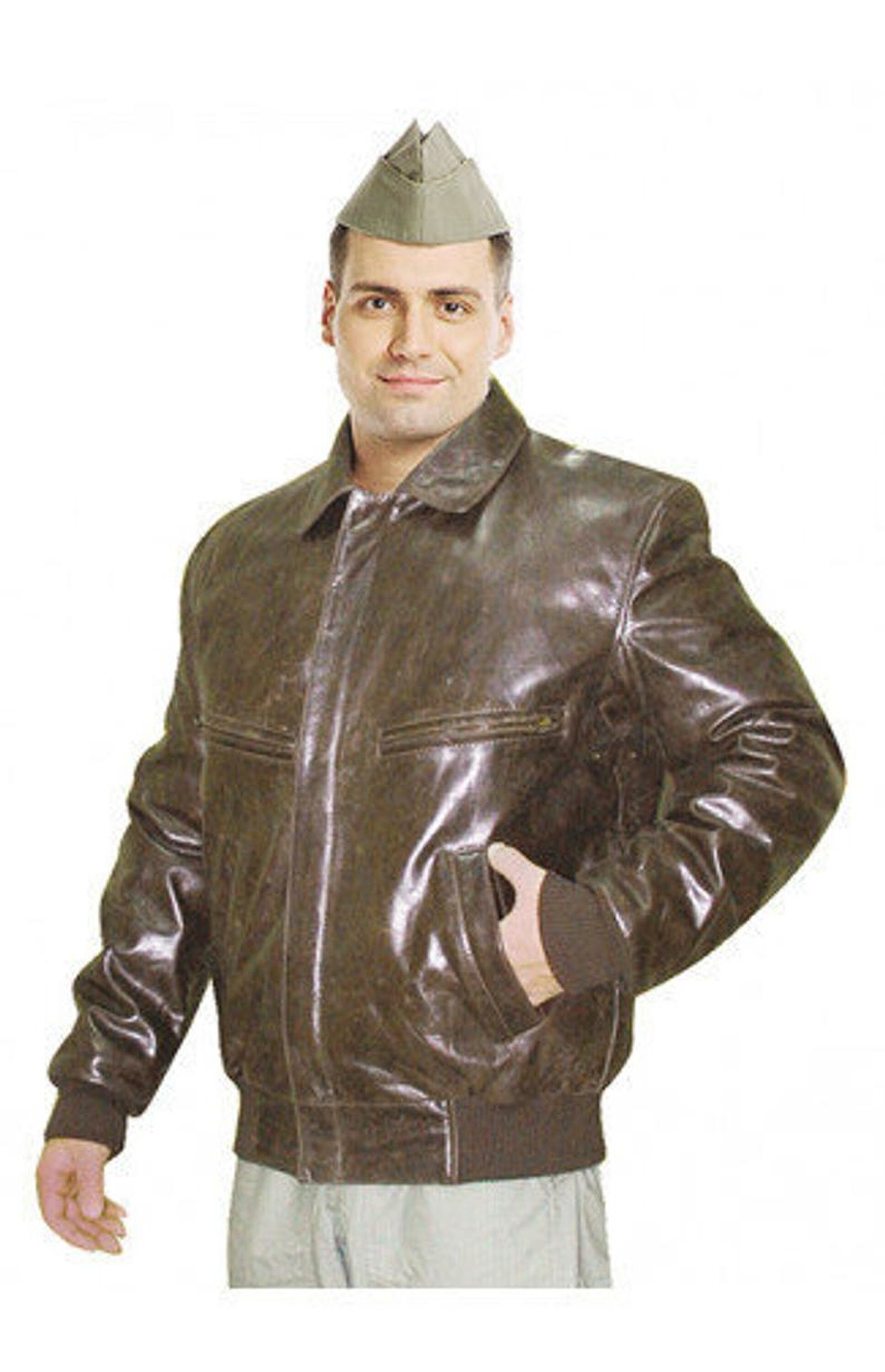 Soviet Uniform Leather Flight Jacket Shevretka | Etsy