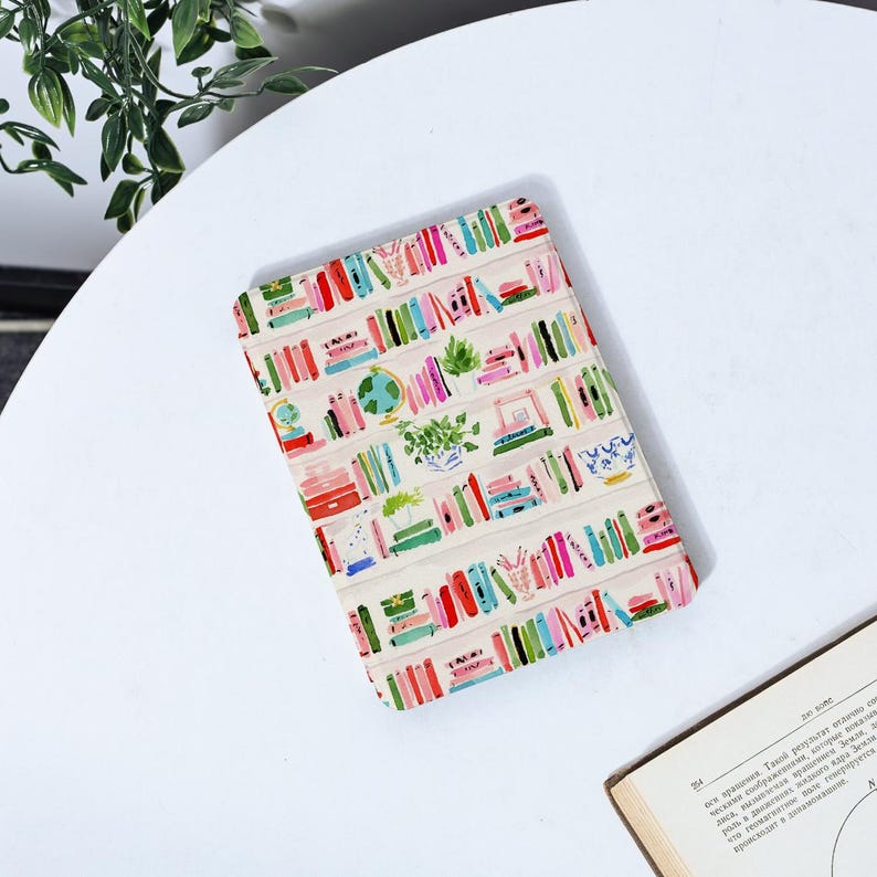 Abstract Bookshelf Kindle Case for Paperwhite 1/2/3/4, Kindle 2019/2022 ...