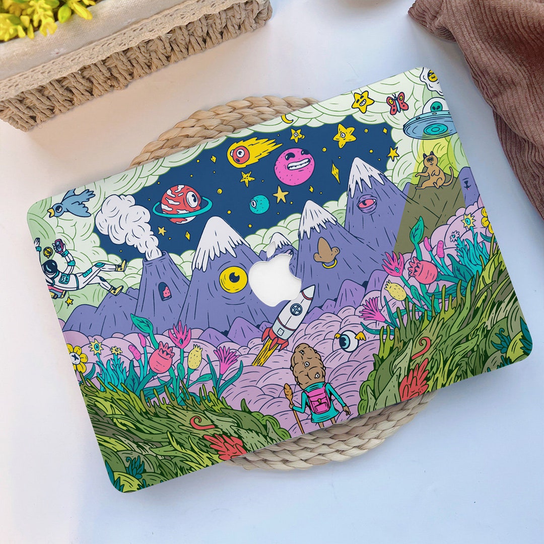 Cartoon Spacecraft MacBook Case Abstract Case for MacBook Air 2020 ...