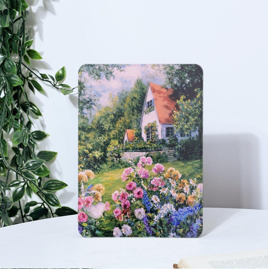 Oil Painting Garden Kindle Case for Paperwhite 1/2/3/4, Kindle 2019 ...