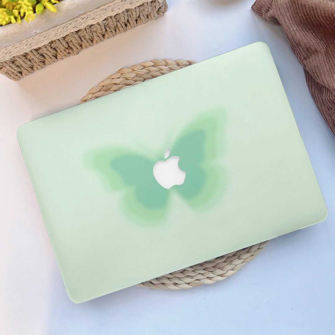 Psychedelic Butterfly MacBook Case for MacBook Air 2022 Case, Green ...