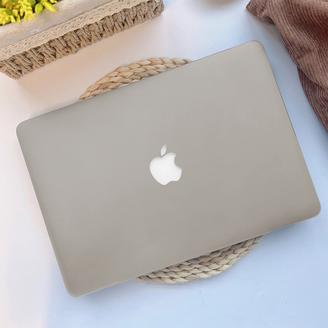 Cream Neutral Grey Solid Color Hard Case Cover for MacBook Air 13 ...